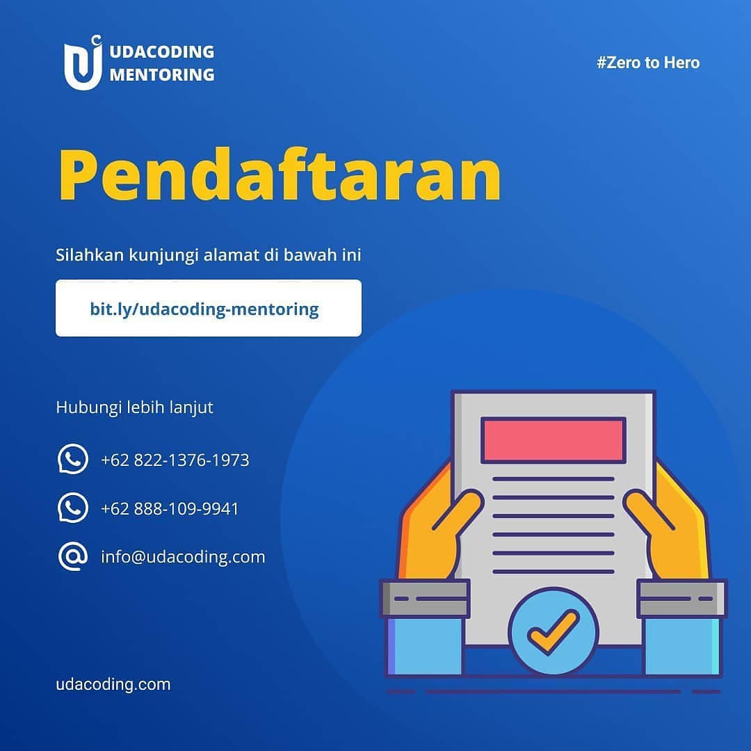 Mentoring Menjadi Master Flutter from Zero to Hero [ONLINE] – UDACODING