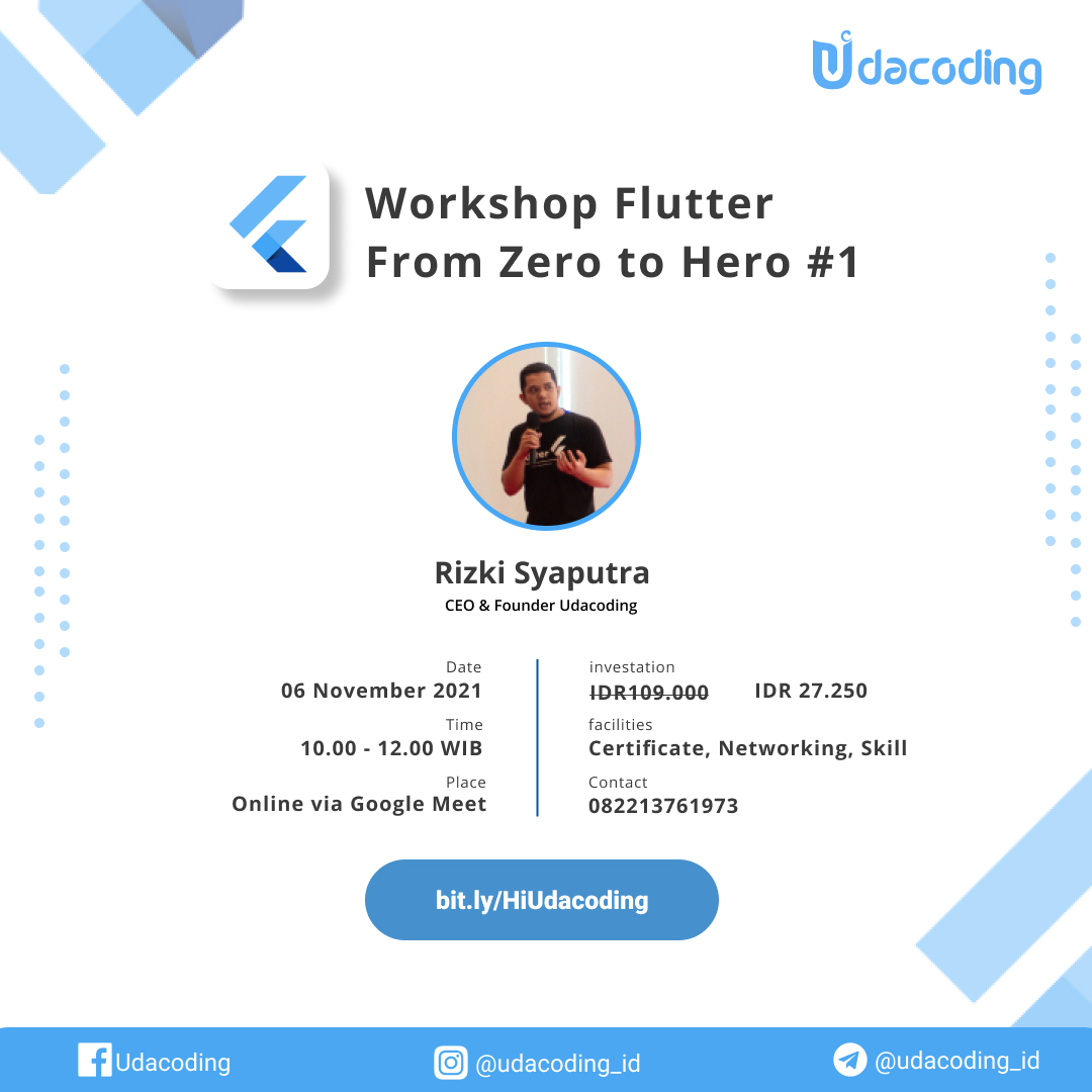 Jago Flutter #1 – UDACODING