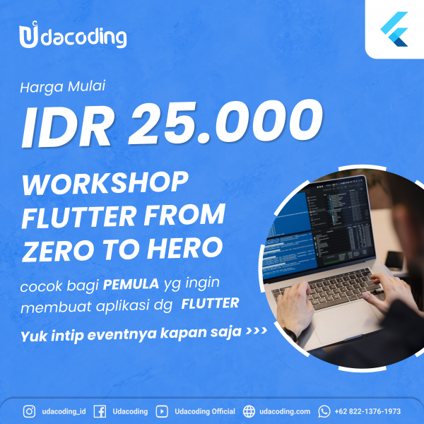 Jago Flutter #1 – UDACODING