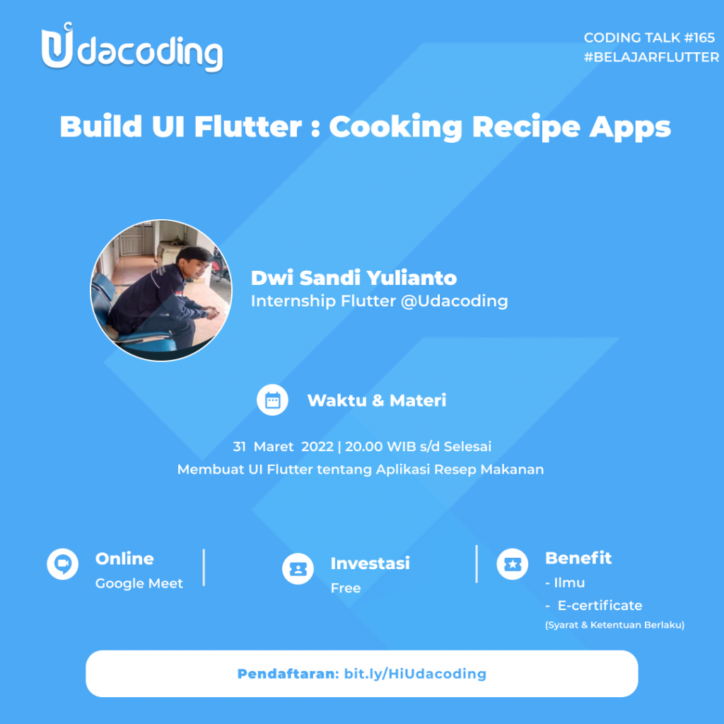 Build UI Flutter : Cooking Recipes Apps – UDACODING