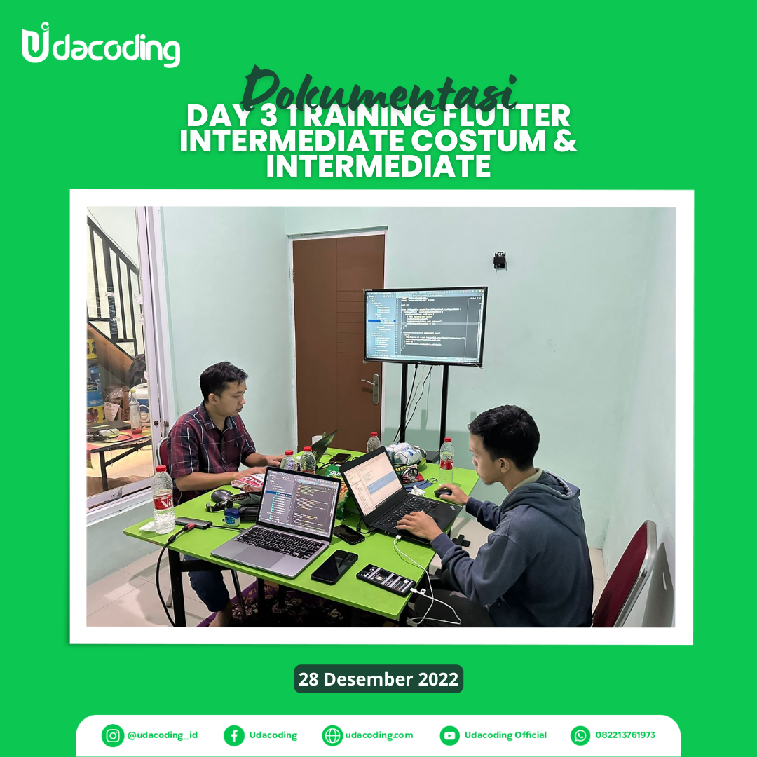 Dokumentasi Desember #Training Flutter Intermediate – UDACODING