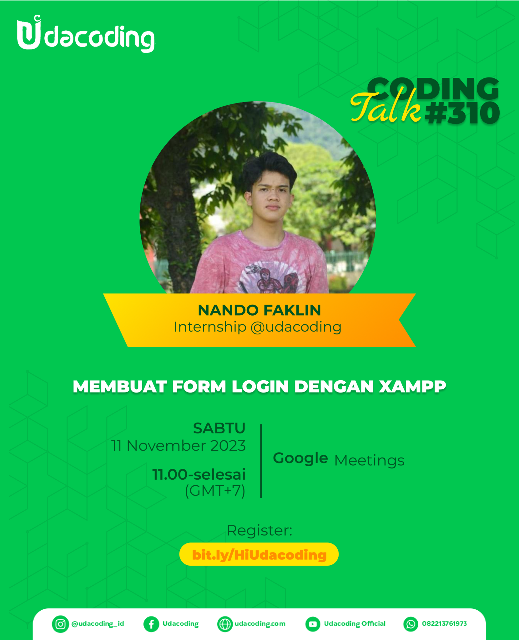 Coding Talk #310 – Membuat Form Login dengan XAMPP – UDACODING